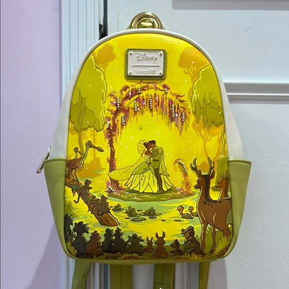 Loungefly | Bags | Loungefly Yellow And Green Enchanted Forest Backpack ...